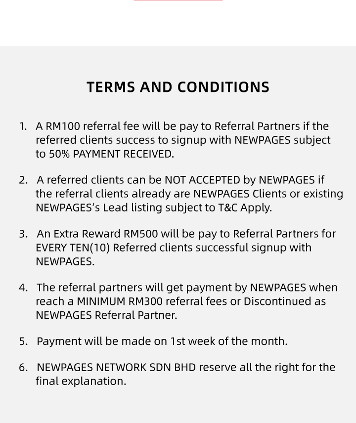 Newpages REFERRAL PARTNER PROGRAM Newpages REFERRAL PARTNER PROGRAM