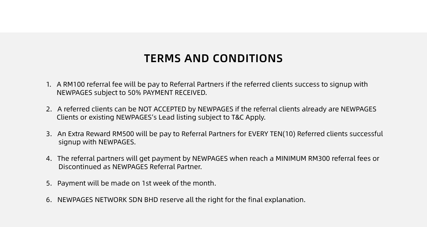 Newpages REFERRAL PARTNER PROGRAM Newpages REFERRAL PARTNER PROGRAM
